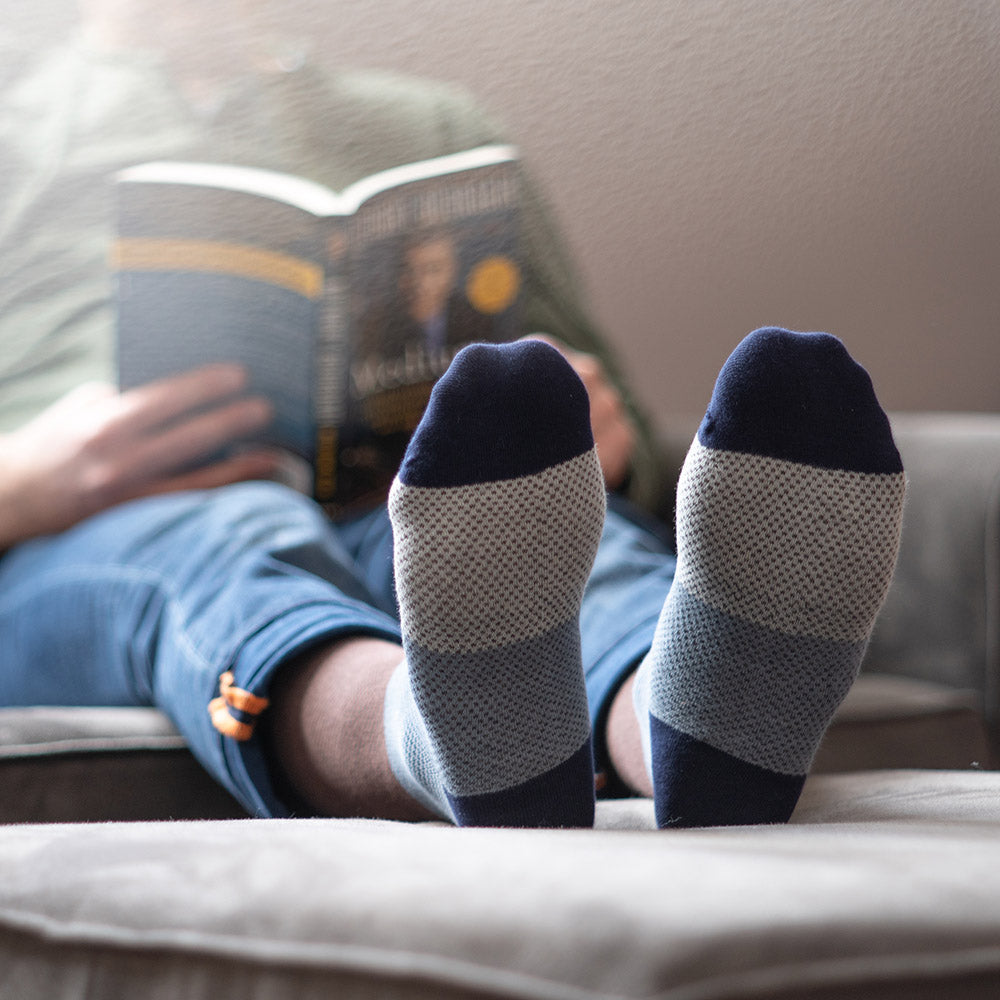 SILVER CREW SOCKS | PIQUE – SixSox